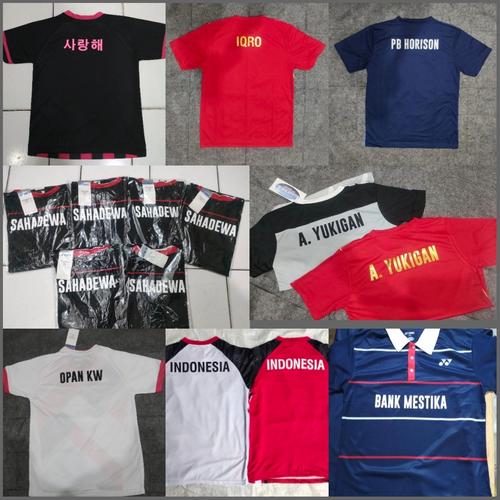Jual Custom Name / Cetak Sablon Nama Nomor Sponsor Logo Bendera - Nama ...