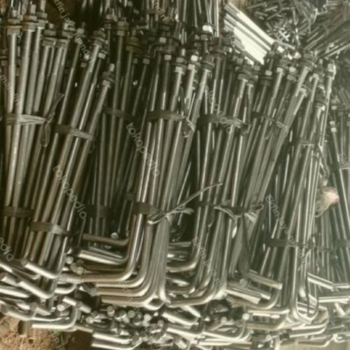 Jual angkur L m22 x 800mm x 100mm /anchorbolt L 7/8 ×80cm x10cm plus ...