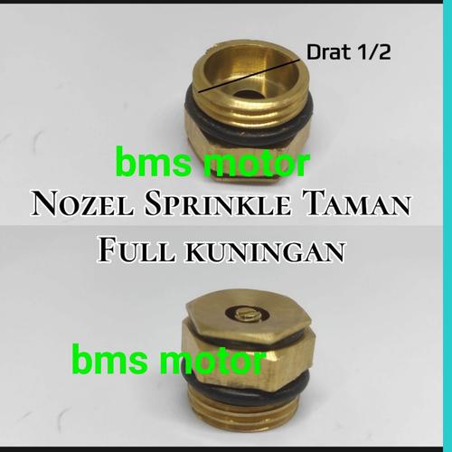 Jual Nozel 1 mata Sprinkle kuningan irigasi siram tanaman Taman hama ...