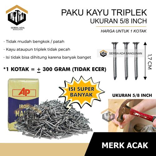 Jual Paku power triplek serbaguna 5/8” inch AP bagus paku halus kuat ...