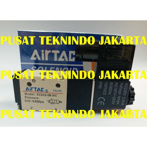 Jual 3/2WAY SOLENOID VALVE PNEUMATIC AIRTAC 3V210-08-NC PORT 1/4 ...