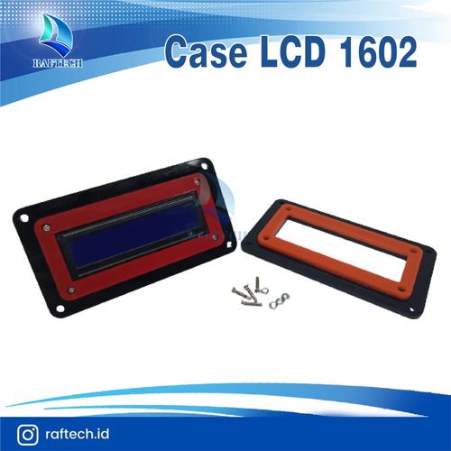 Jual 1602 16 X 2 LCD FRAME AKRILIK CASE LCD Varian 2 - Merah Transpar ...