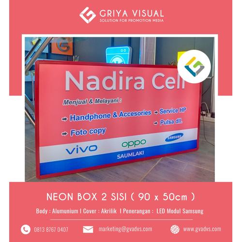 Jual NEON BOX KOTAK 2 SISI (NADIRA CELL) - Jakarta Selatan - Griya ...