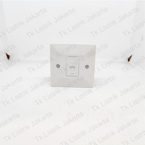 Jual Jack Modul Telepon Flasimo Panasonic WCJP2164 RJ11 Putih - Jakarta ...