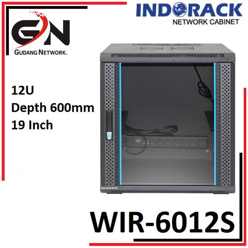 Jual Wallmount 12U Indorack Single Door 600mm WIR6012S Rack Server ...