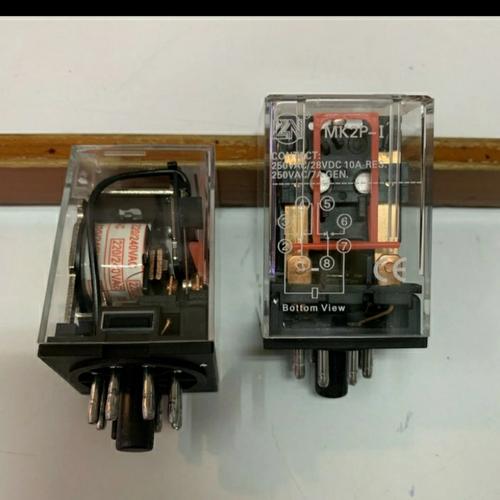 Jual Relay AC 220V 10A 8pin merek ZN tipe MK2P-I riley ac 220vol 10a ...