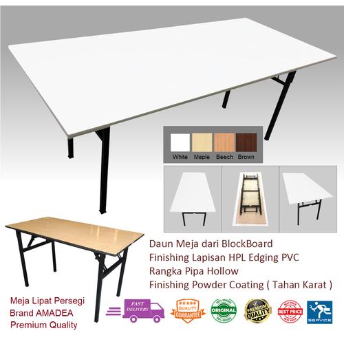 Jual Meja Lipat Amadea Meeting Catering Acara Makan Hotel - 180x60 ...