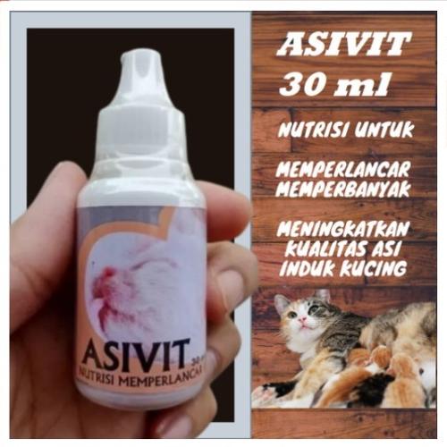 Jual Asivit Drop 30ml Vitamin Memperlancar Asi Induk Kucing Cat ...