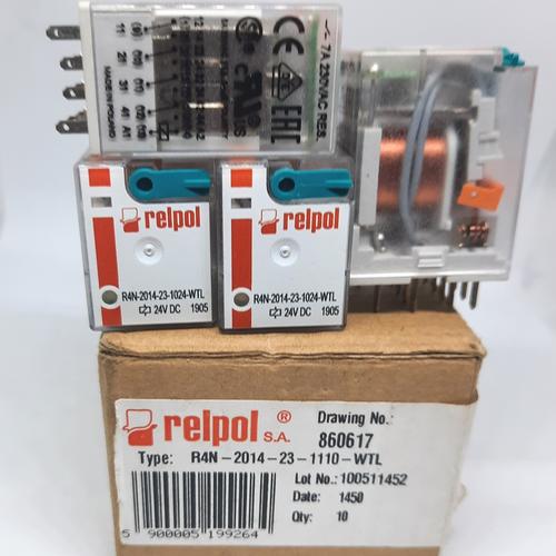 Jual RELAY 4PDT 24VDC RELPOL R4N- 2014-23-1024- WTL24VDC MY4N 24VDC ...