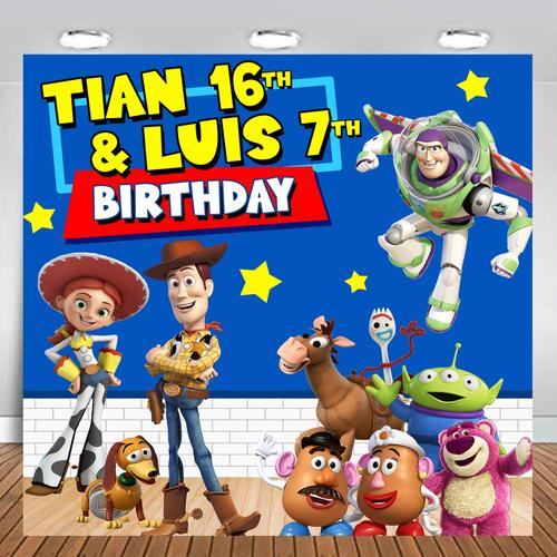 Jual Banner Flexi Birthday / Backdrop Spanduk Ulang Tahun Toy Story ...