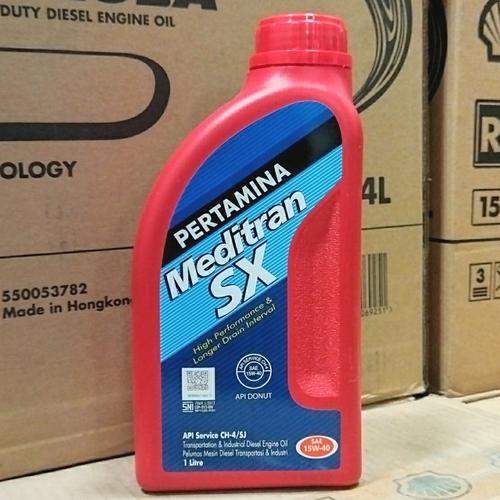 Jual OLI MESIN MOBIL DIESEL PERTAMINA MEDITRAN SX 1 LITER - Kota ...