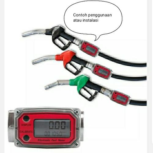 Jual Digital Flow meter Turbine Flowmeter 15-120L Diesel Fuel Flow ...