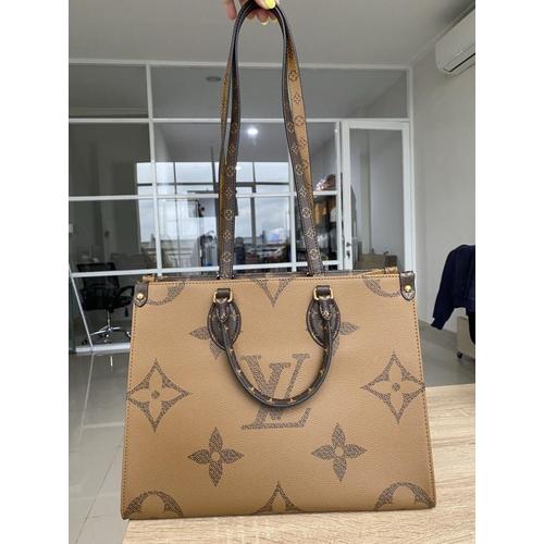 Jual LOUIS VUITTON LV ON THE GO TAS TRAVEL LV FULL LEATHER SIZE 36 ...