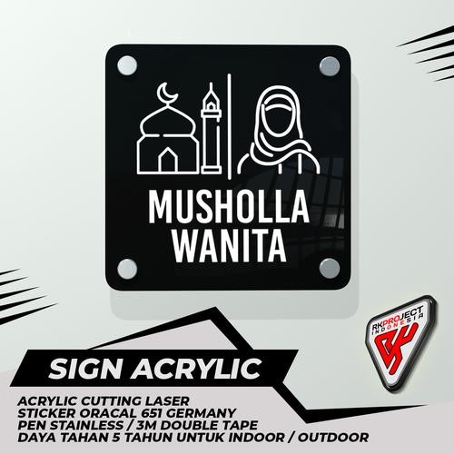 Jual SIGN BOARD AKRILIK ACRYLIC MUSHOLLA WANITA - Kab. Bandung - RK ...