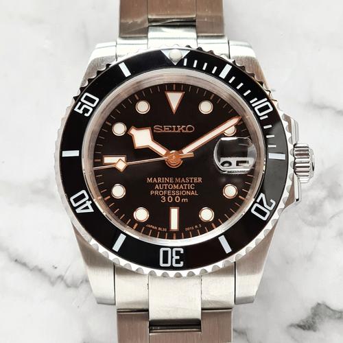 Jual CUSTOM BUILD MODIF MOD SEIKO SNOWFLAKE SUBMARINER jam pria homage ...