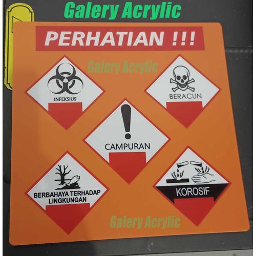 Jual Sign Label Rambu Perhatian Limbah B3 custom - Kota Tangerang ...
