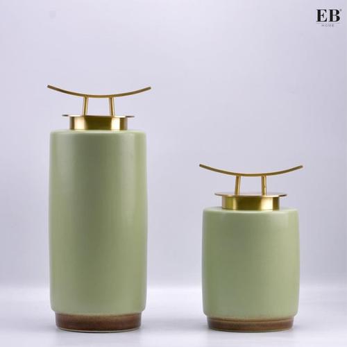 Jual Pajangan Meja / Guci Vase Keramik 73/43-44 - B (17cm x 27cm ...