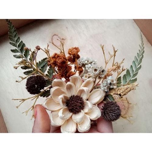 Jual Rangkaian bunga sudut rustic/ Buket Bunga Kering Dried Flower ...