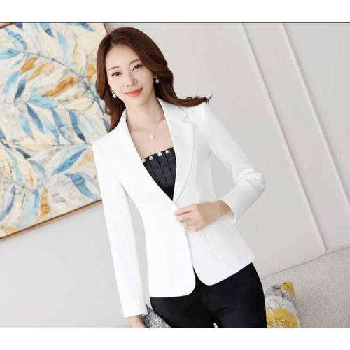 Jual BLAZER WANITA BLAZER FORMAL WANITA / BLAZER CEWE - Putih, XS ...