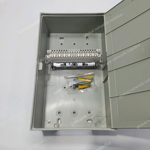 Jual box mdf telepon 10 pair lengkap lsa dan bmf / box 10 pair plastik ...