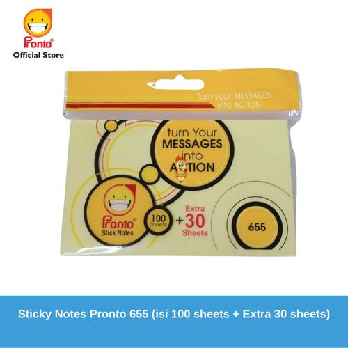 Promo Sticky Notes Pronto 655 (isi 100 sheets + Extra 30 sheets) - Kota ...