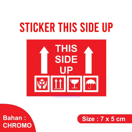 Jual Sticker Label THIS SIDE UP Sticker Pengiriman Barang 7 x 5 cm ...
