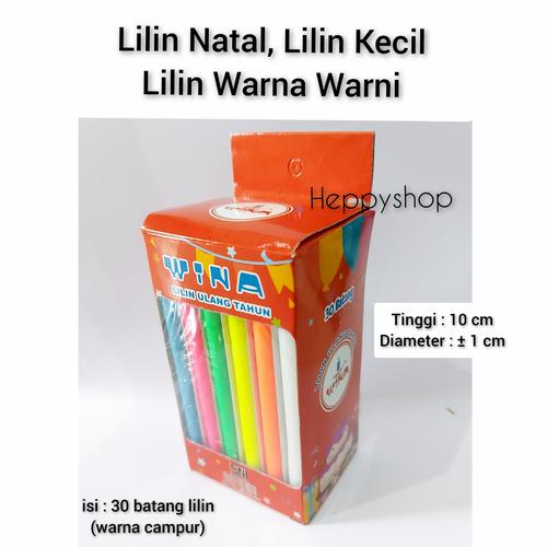 Jual Lilin Natal, Lilin Kecil, Lilin Warna Warni - isi 12 batang ...
