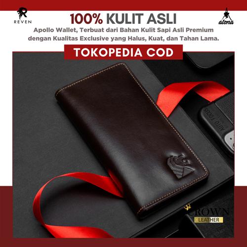 Jual Dompet Kulit Pria Cowok Panjang Branded Original Apollo 100% Sapi ...
