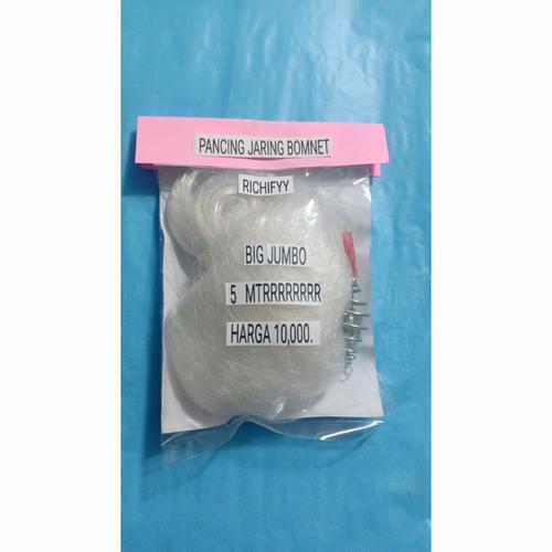 Jual pancing jaring bomnet big jumbo putih panjang 5 meter - ukuran ...