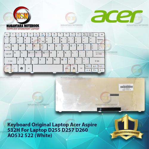 Jual Keyboard Acer Aspire 532H for Laptop D255 D257 D260 AO532 522 ...
