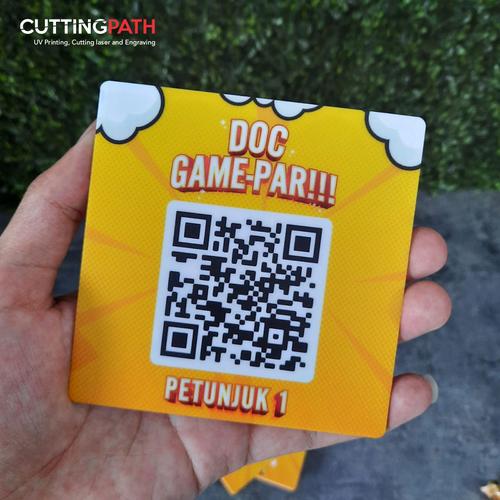 Jual QR Code Akrilik uv print akrilik sign scan qr barcode - 10x10 ...