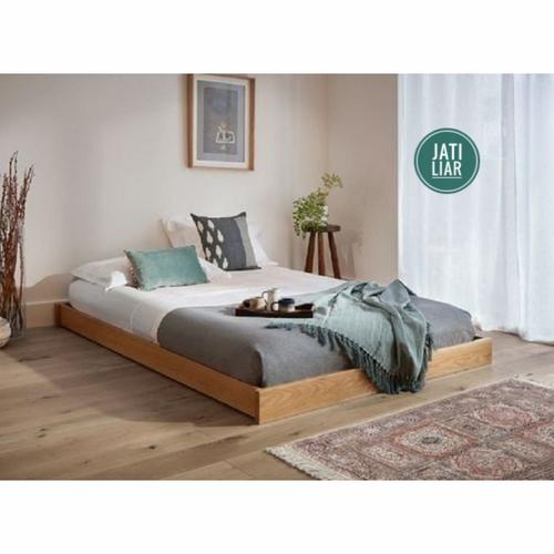 Jual dipan kayu mahoni / Tempat tidur pendek kayu model jepang ...