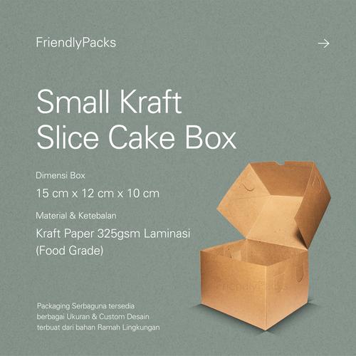 Promo Small Slice Cake Box Packaging Kraft / Kotak Kue Slice / Dus Kue ...