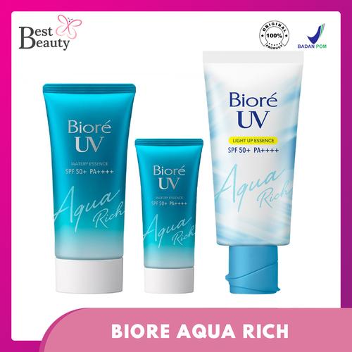 Promo Biore UV Aqua Rich Watery Essence SPF 50gr - Biore Sunscreen ...