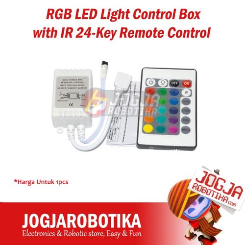Jual Light Control Box IR 24-Key Remote Control Controller LED Strip ...