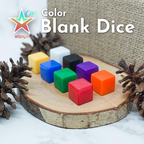 Jual Color Blank Dice / Dadu Kosong Warna D6 Prototype - Bisa Custom ...