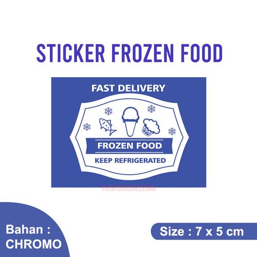 Jual Stiker Label Frozen Food Sticker Pengiriman Makanan Simpan Beku 5 ...