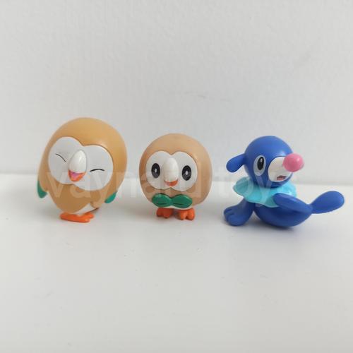 Jual Pokemon Alola Starter Figure Rowlet Poplio nintendo isi 3 - Kota ...