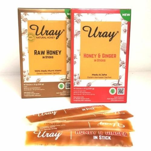 Jual MADU URAY STICK 1 SACHET ORIGINAL / GINGER RAW HONEY NATURAL ...