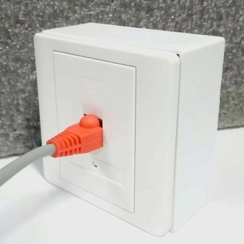 Jual FACE PLATE UTP+MODULAR+OUTBOW/OUTLET RJ45 UTP+MODULAR+OUTBOX ...