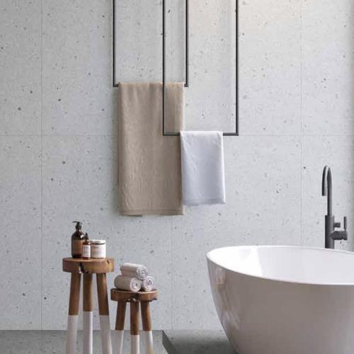 Jual TITANIUM LAMINA GRANITE TILE 80 x 120 GLOSSY MATT GOLDEN RATIO - MOONSTONE GREY - Kota ...