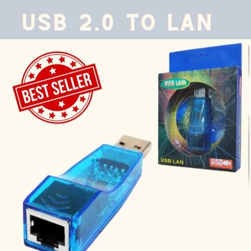 Jual USB LAN Adapter Converter USB Ethernet Adapter biru 2.0 LAN USB ...