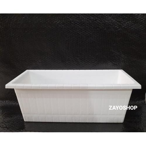 Jual Pot Segi Panjang 60 S Putih Fortuna Plast Pot Panjang Pot Putih ...