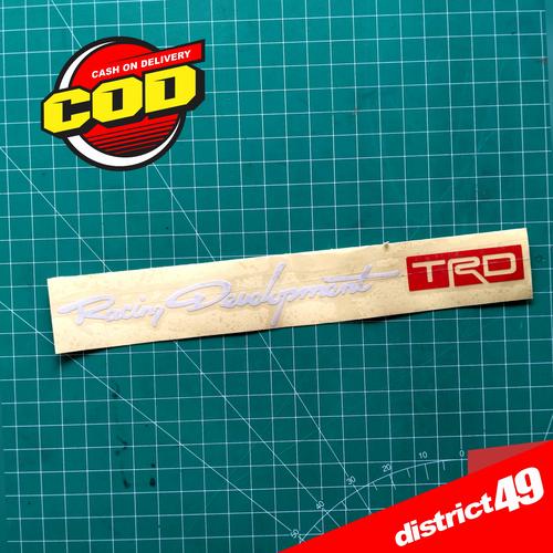 Jual Cutting sticker TRD Racing Development - Stiker TRD - Stiker Mobil ...