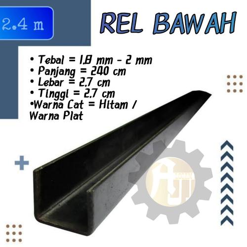 Jual Rel Bawah ukuran panjang 2.4 meter sampai 4 meter. HENDERSON - REL ...