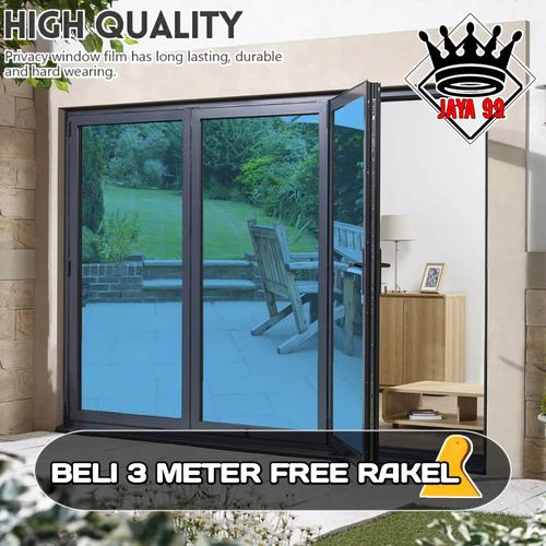 Jual KACA FILM ONE WAY BIRU SILVER / KACA FILM WARNA SILVER BIRU CERMIN ...