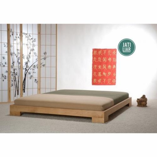 Jual dipan kayu / Tempat tidur pendek kayu mahoni model jepang ...