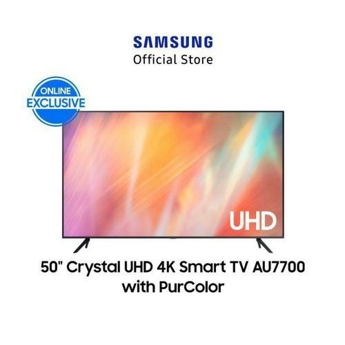 Jual LED TV SAMSUNG 50AU7700 SMART TV CRYSTAL UHD 4K UA50AU7700KXXD ...