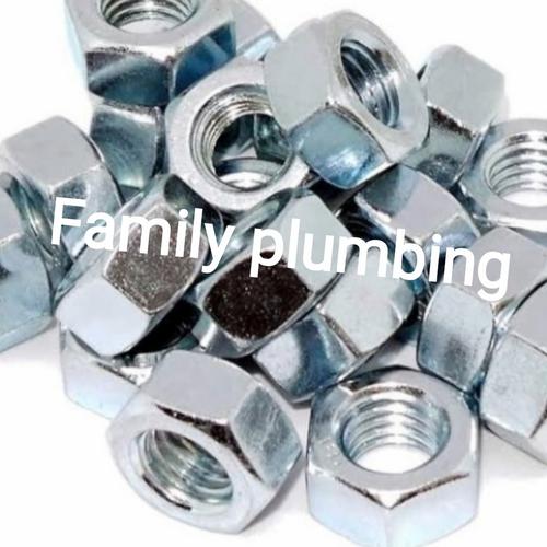 Jual MOOR MUR MOR NUT NAT PUTIH GALVANIZE GALVANIS 5/16 M8 DRAT KASAR ...