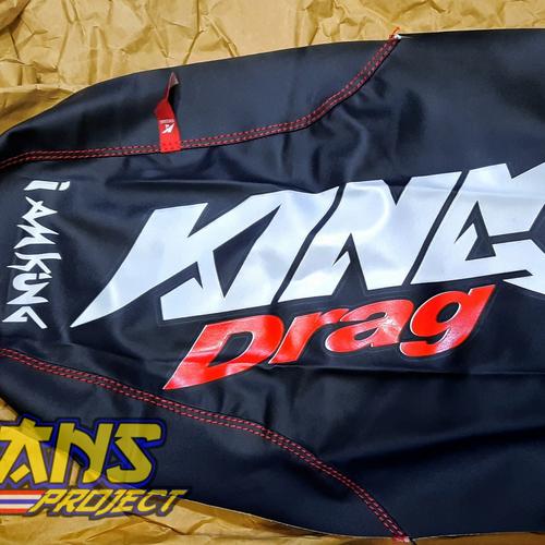 Jual COVER SARUNG KULIT JOK MOTOR KING DRAG Sudah jait Pnp universal ...